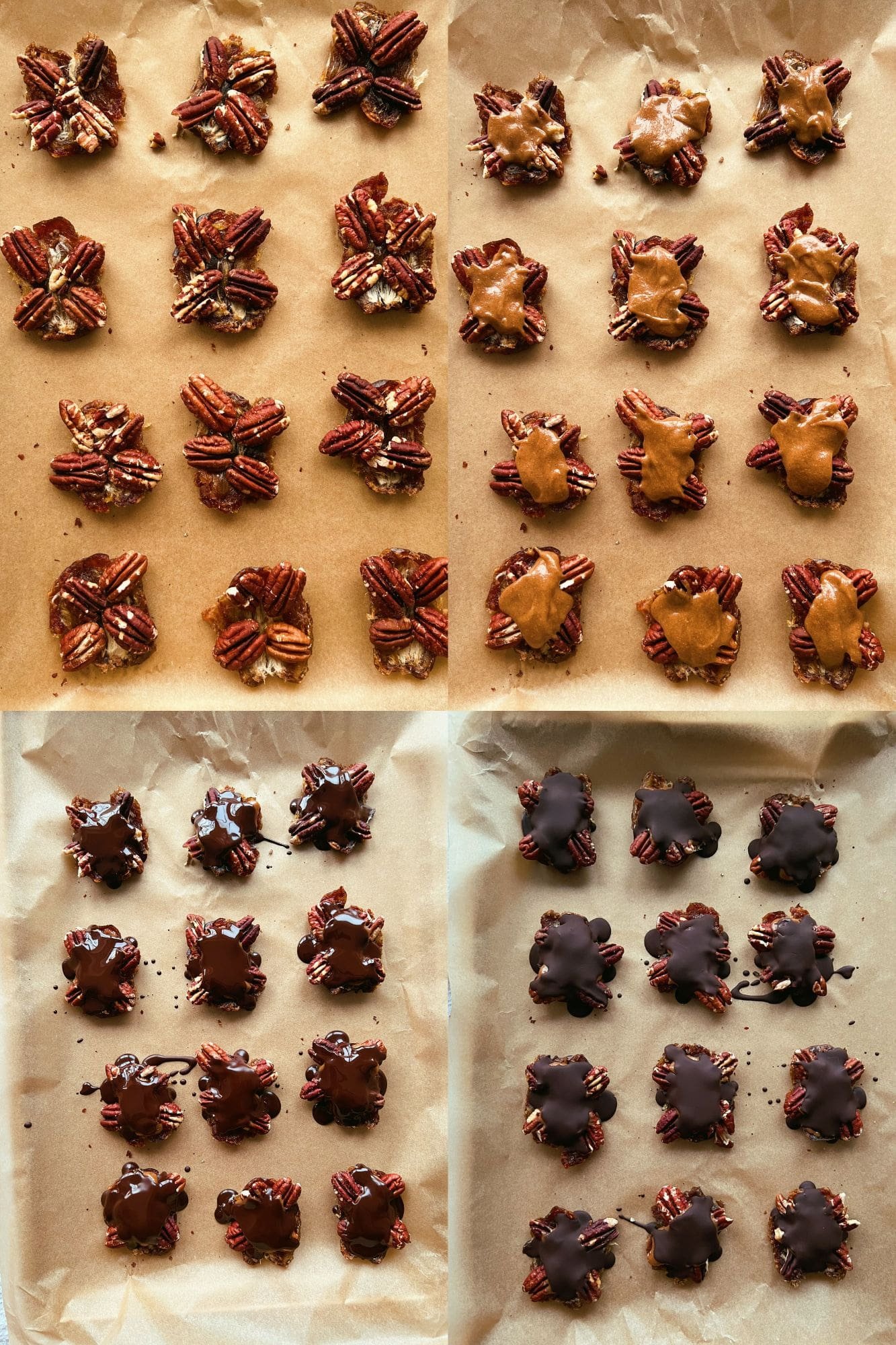 homemade refined sugar free chocolate turtles – grain freee